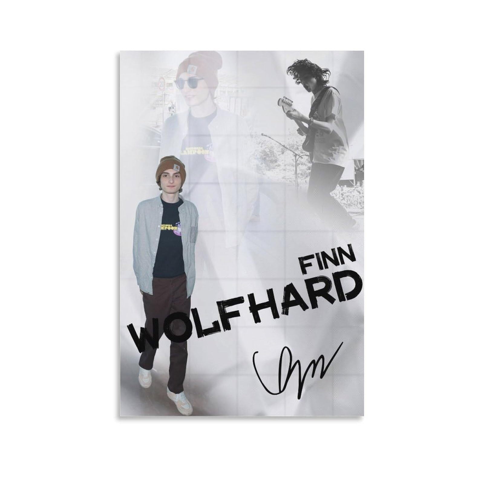 Canada Actors Finn Wolfhard Poster Prints Canvas Wall Art for Trendy ...
