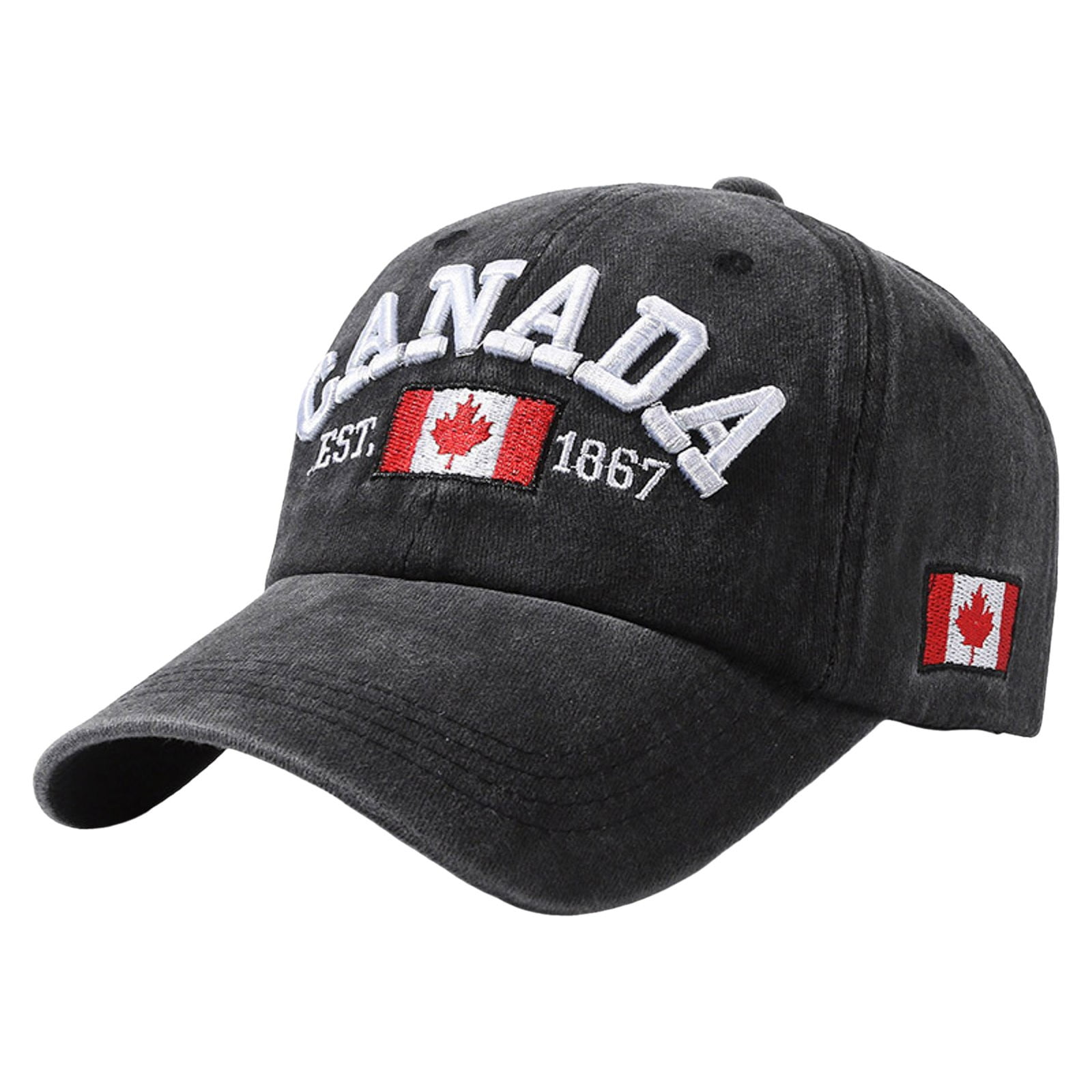 Canada Baseball Cap Canada Day Embroidered Maple Leaf Flag Adjustable ...