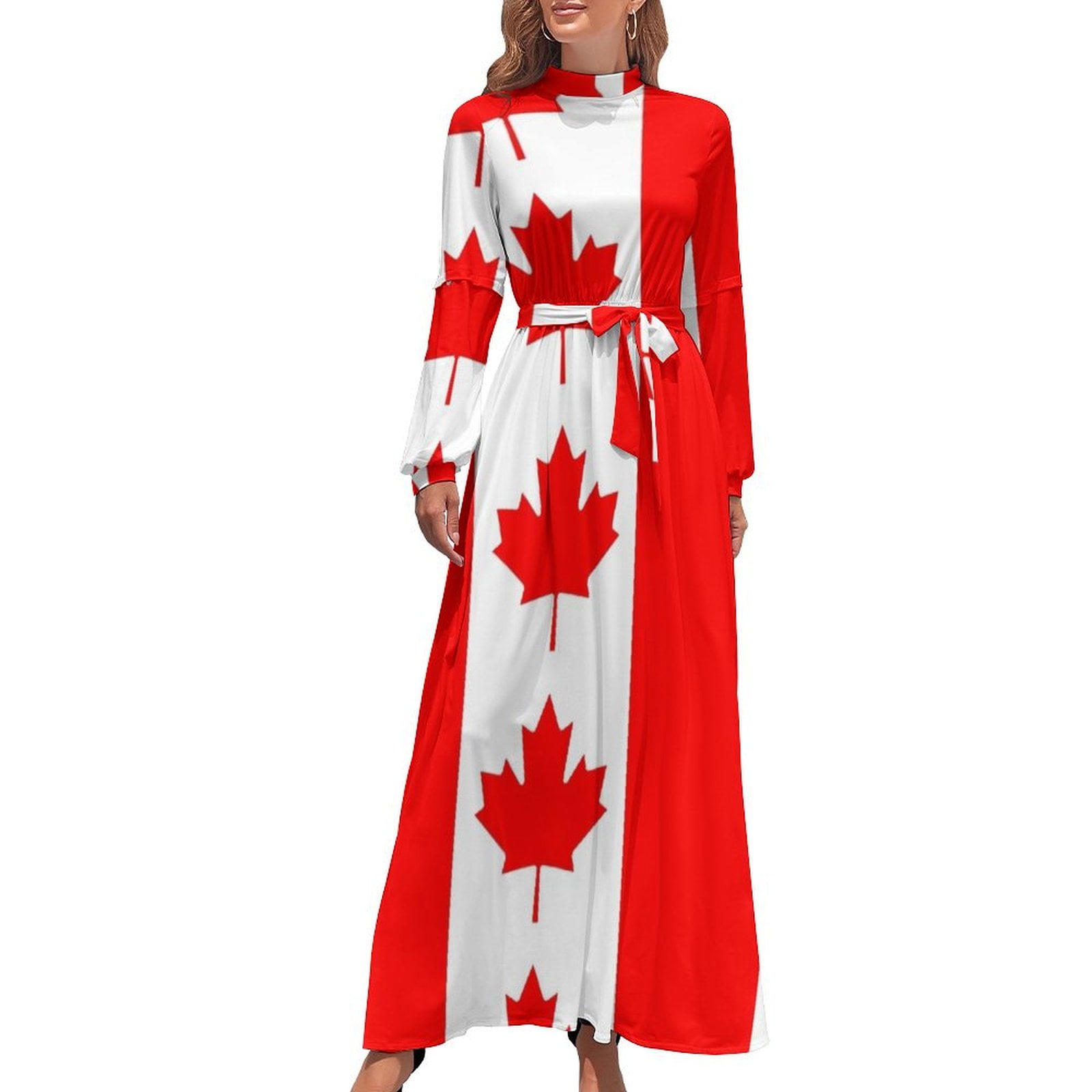 Canada Canadian Flag Long Dress dress for women 2025 elegant dresses ...