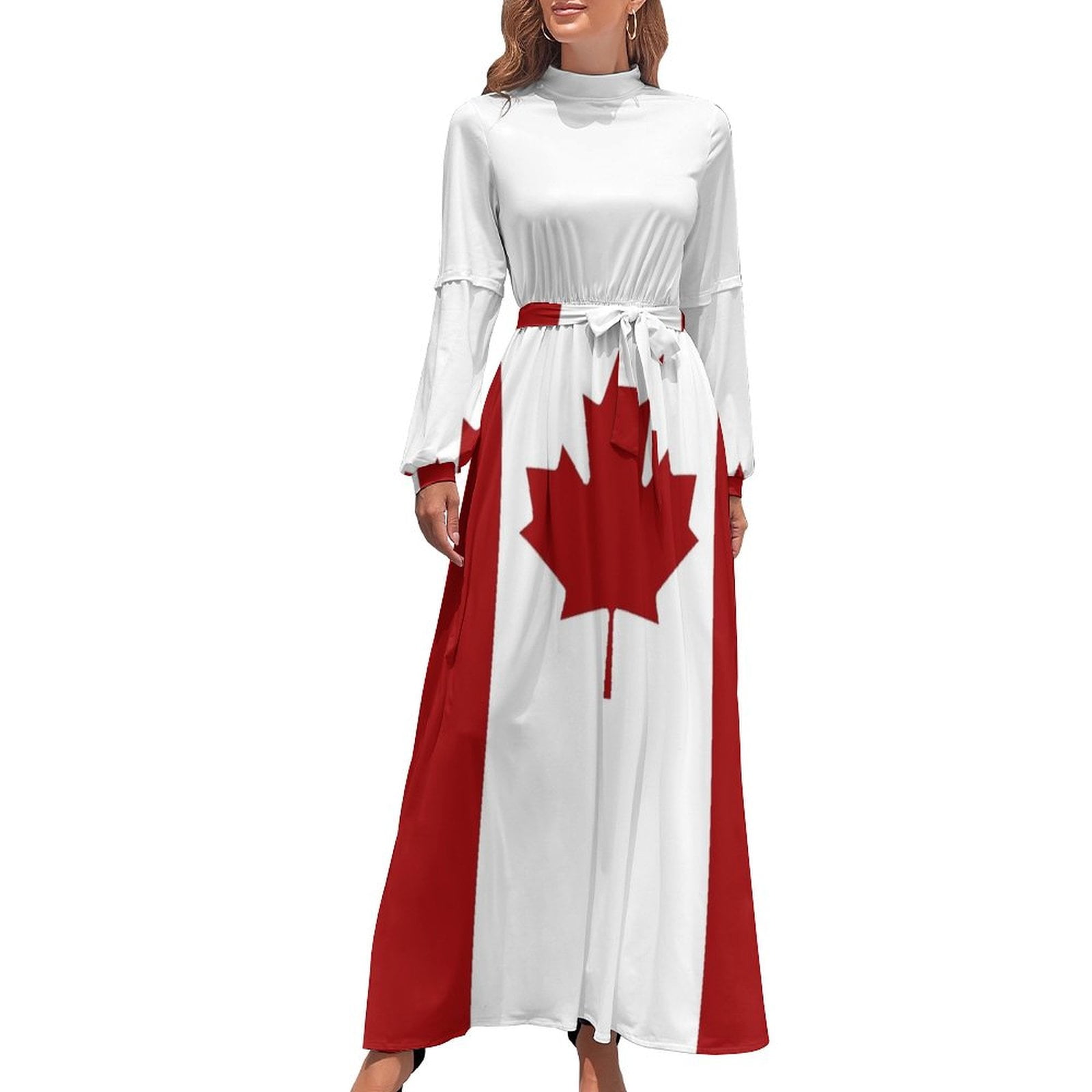 Canada: Canadian Flag (Red & White) Long Dress Dresses for wedding ...