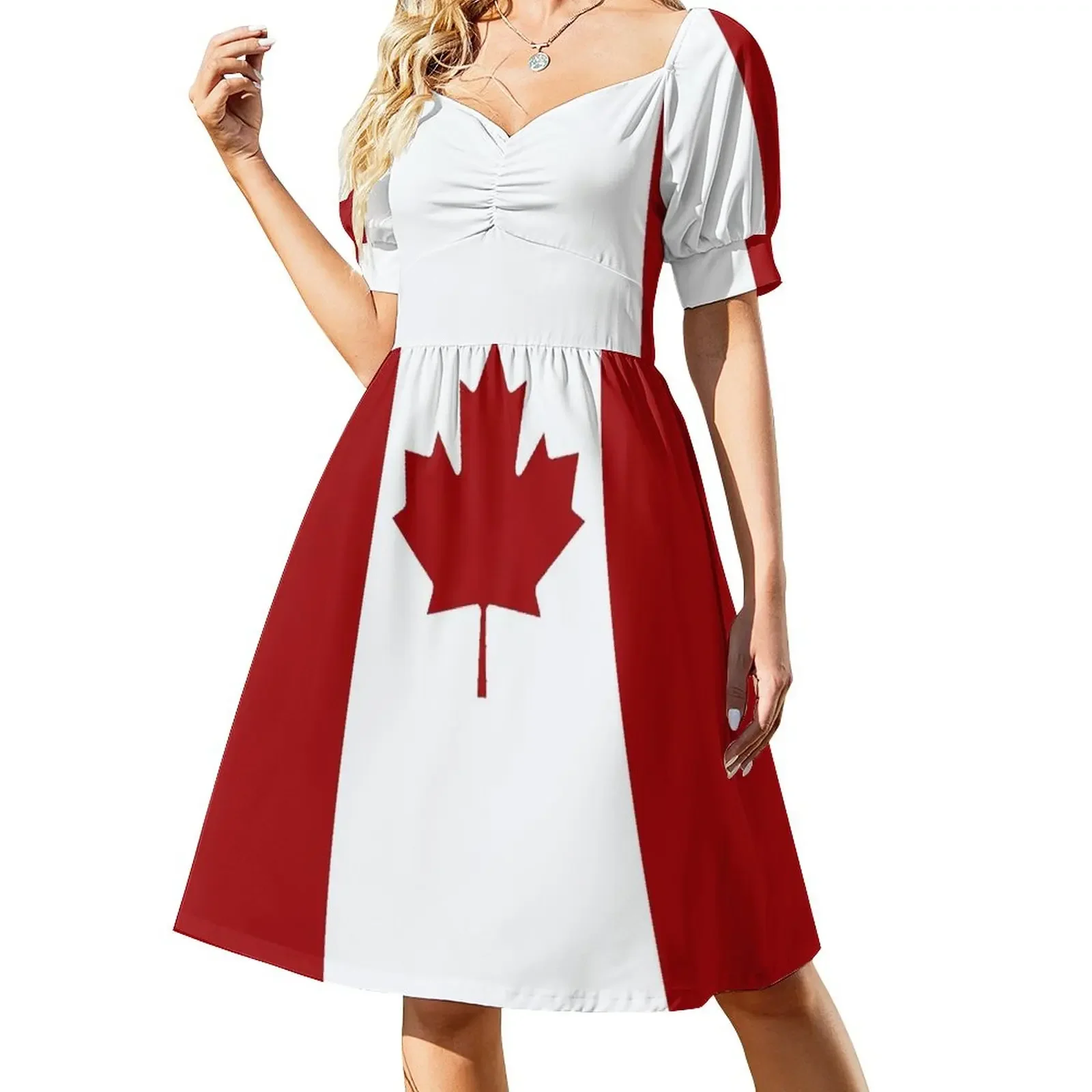 Canada: Canadian Flag (Red White) Sleeveless Dress summer clothes women ...