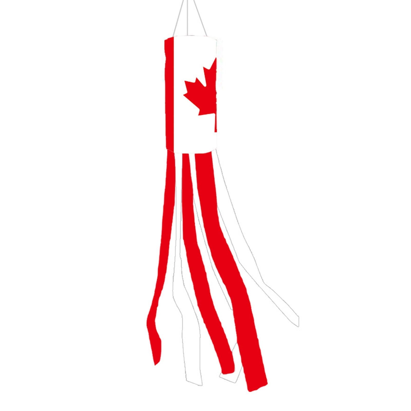 Canada Canadian Flag Windsock Decorative Outdoor Banner for Garden and ...