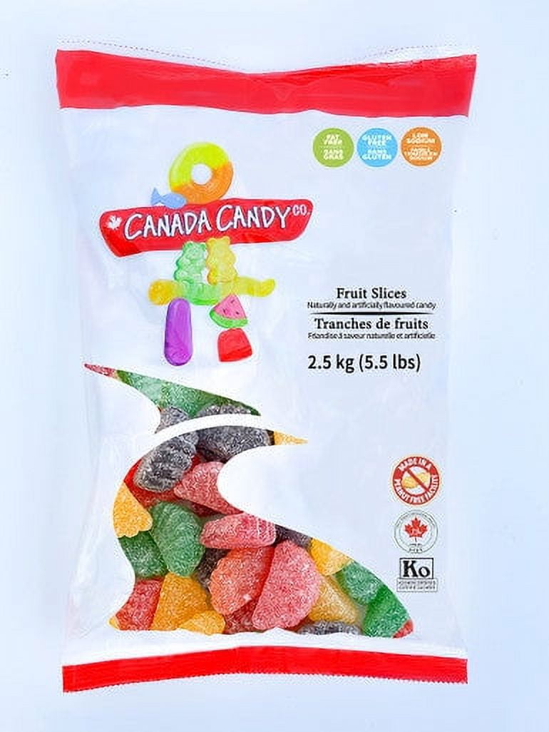 Canada Candy Gummy Fruit Slices 2.5 kg (5.5 lbs) Bag {Imported from ...