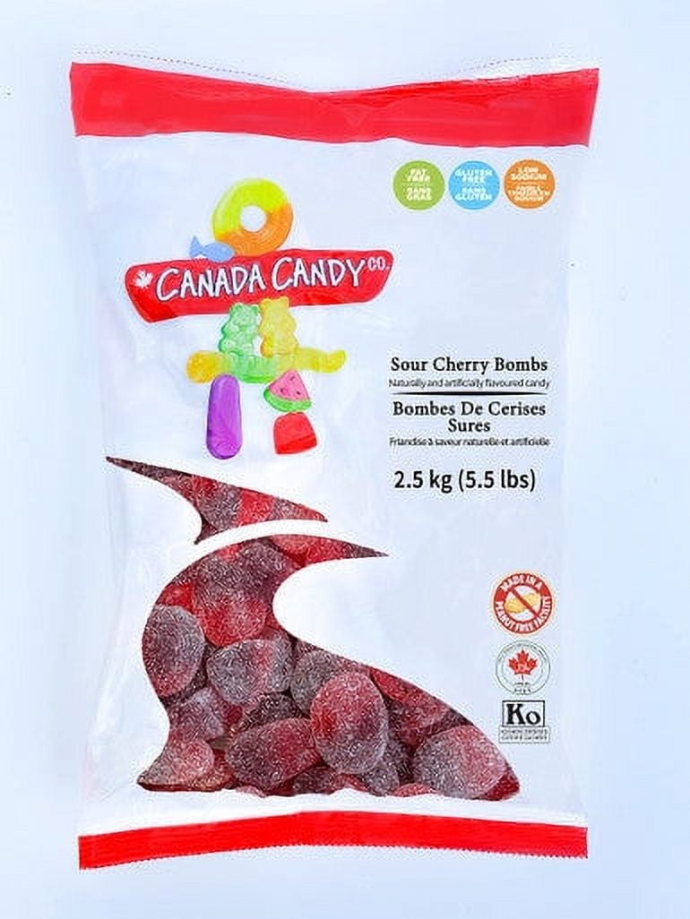 Canada Candy Sour Cherry Bombs 2.5 kg (5.5 lbs) {Imported from Canada ...
