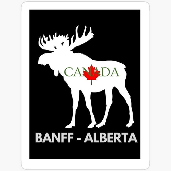 Canada Collection - Banff - Alberta Sticker Phone Decal Water Bottle ...