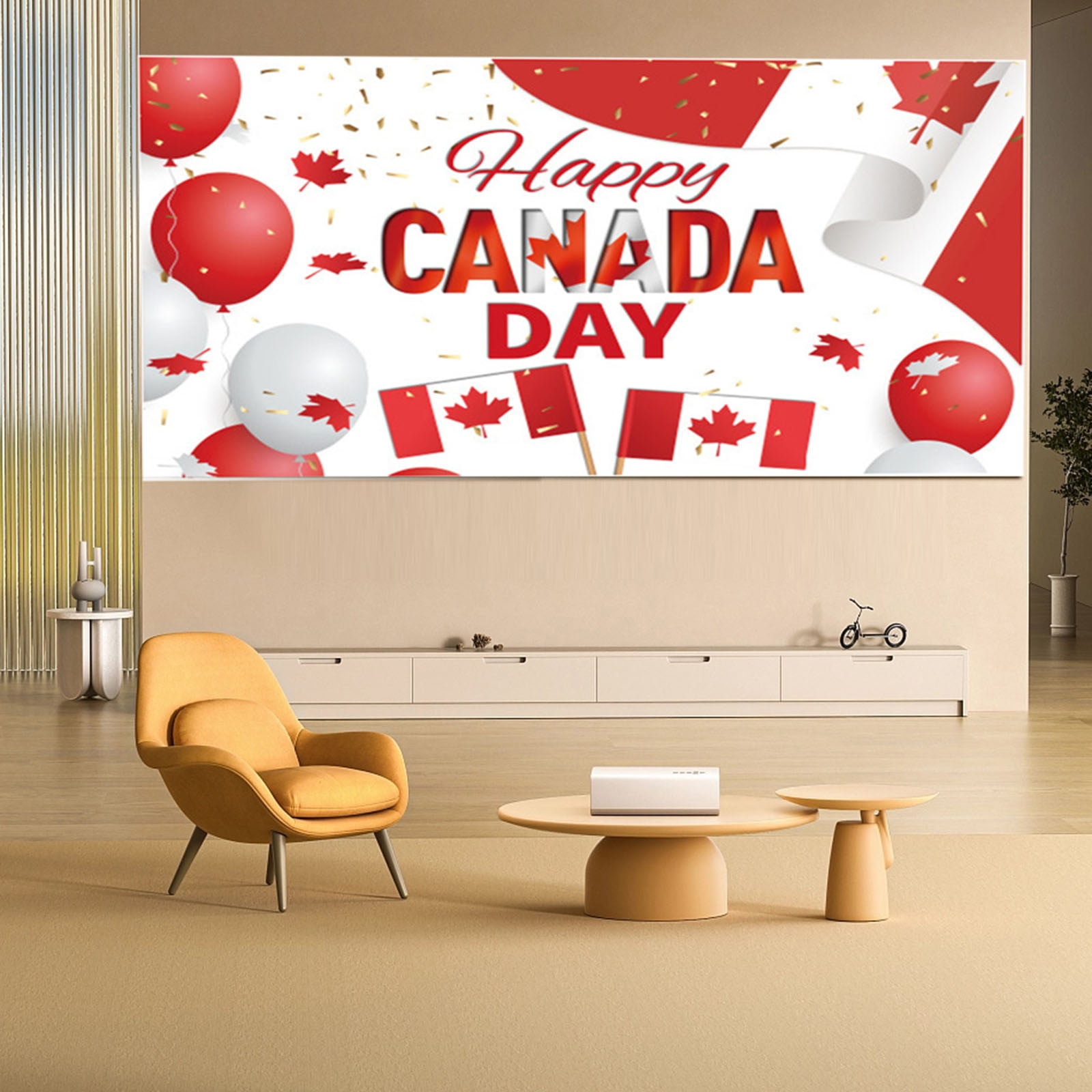 Canada Day Decorations Happy Birthday Canada Day Banner Back Drop ...