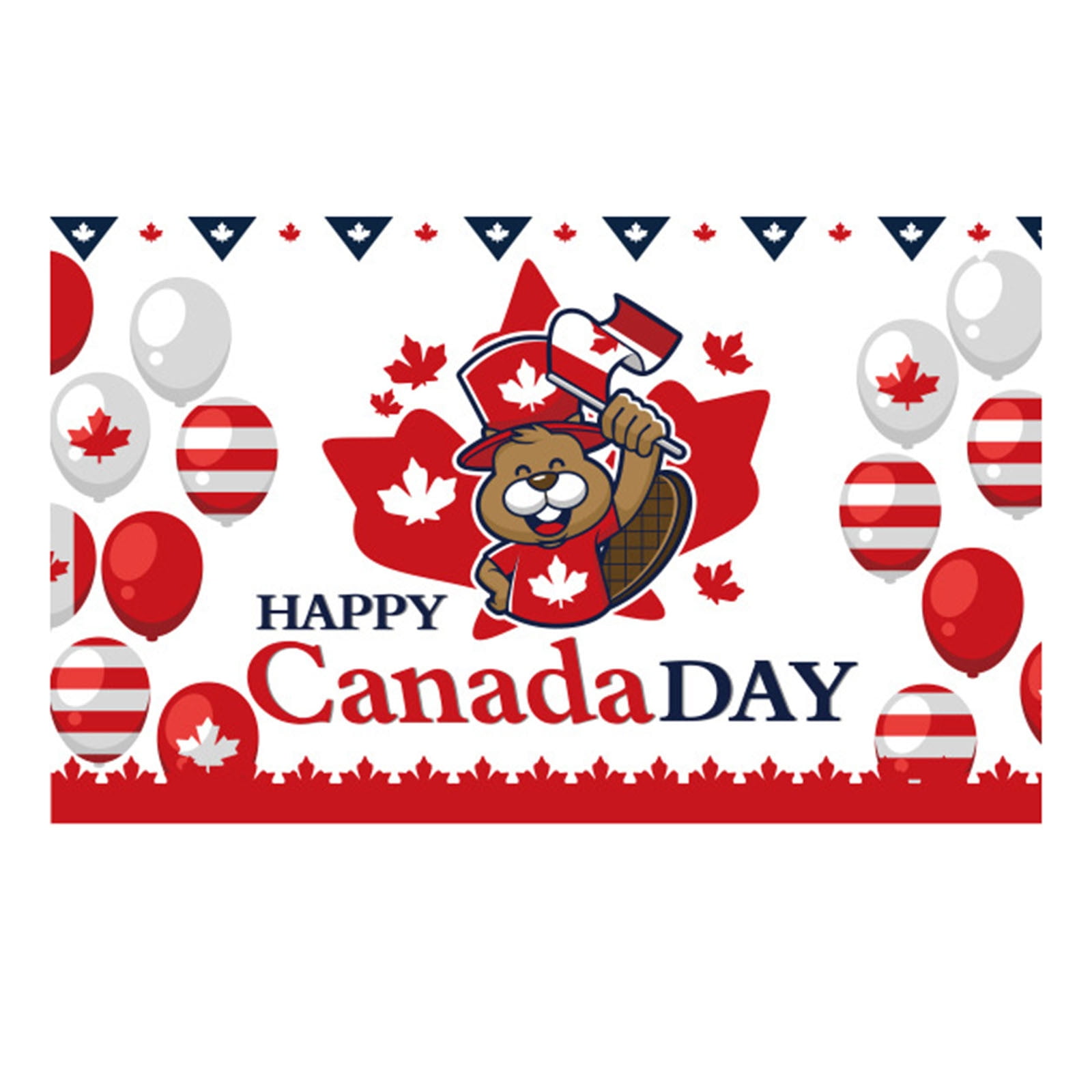 Canada Day Decorations Happy Birthday Canada Day Banner Back Drop ...