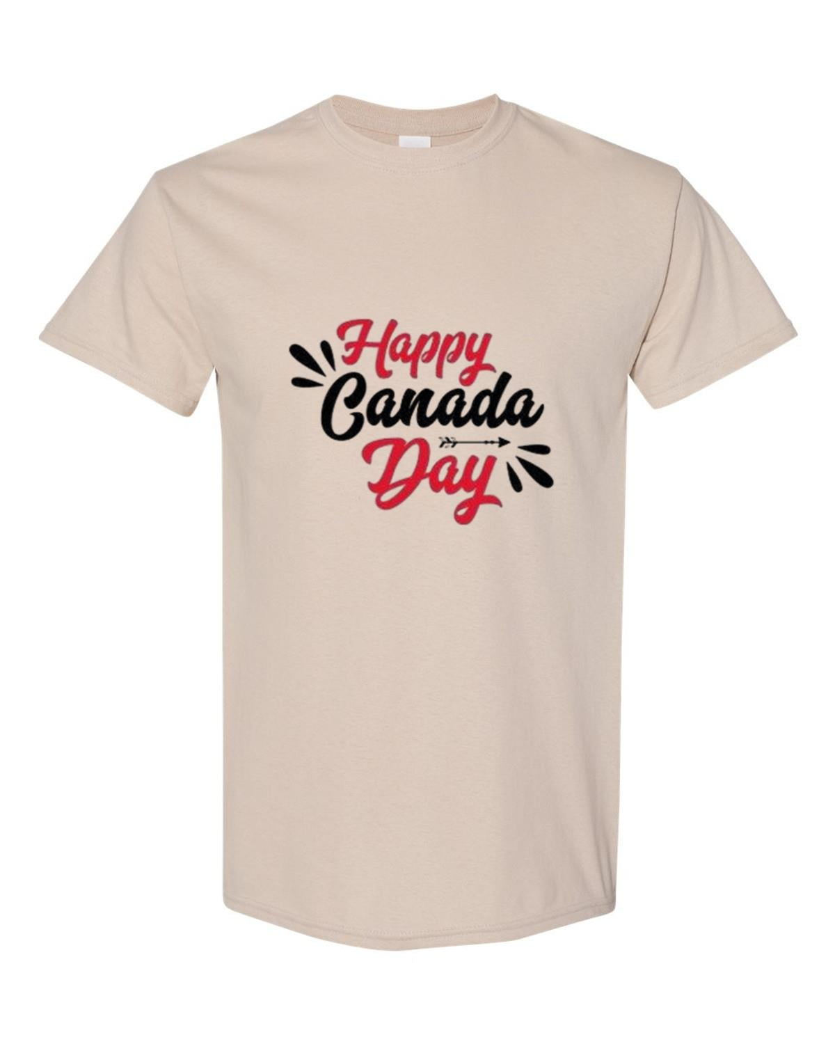 Canada Day Graphic T-Shirt Design with Bold Maple Leaf Theme Print, for ...