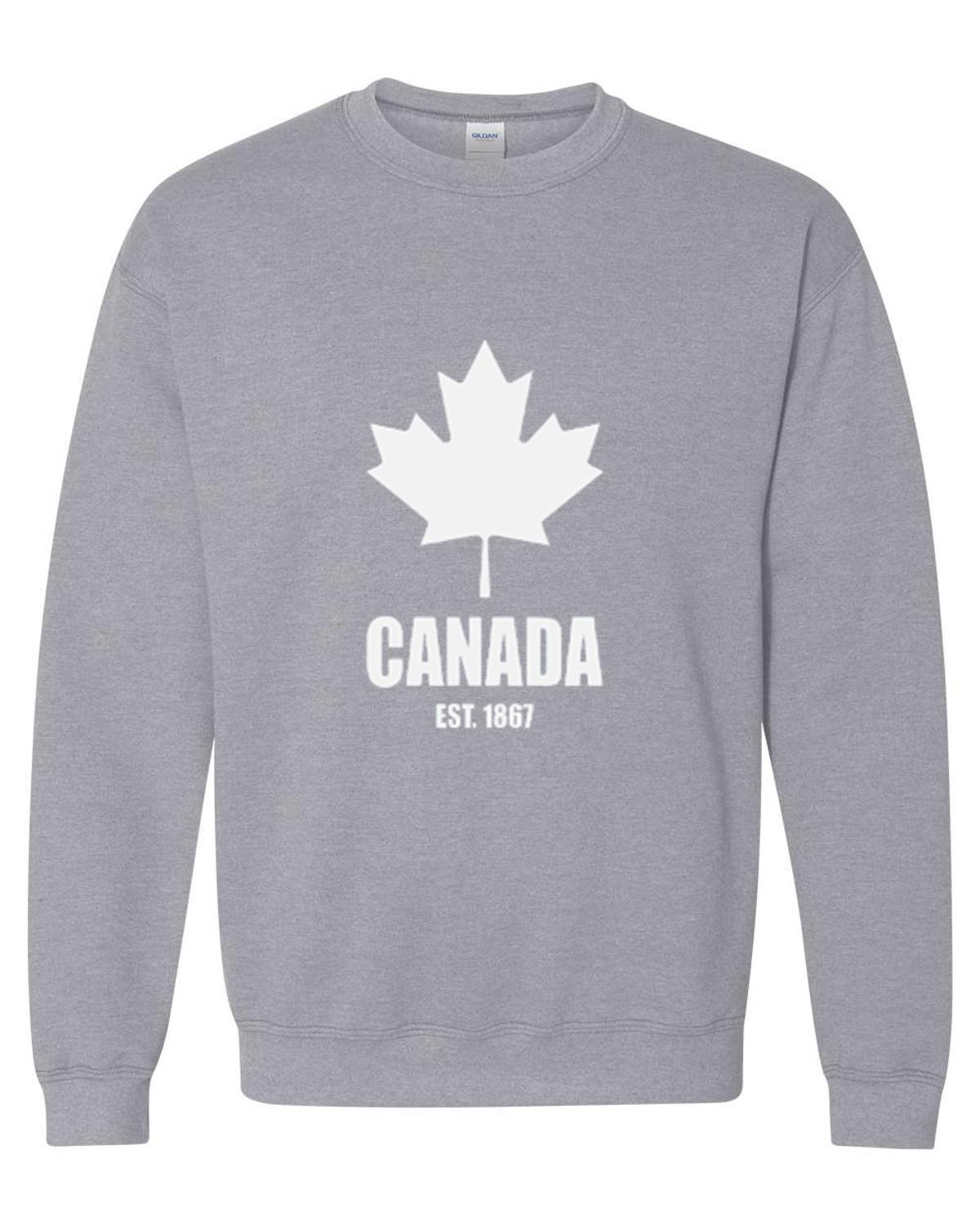 Canada Day Typography And Icons Graphic Fun Festive Style Sweatshirt ...