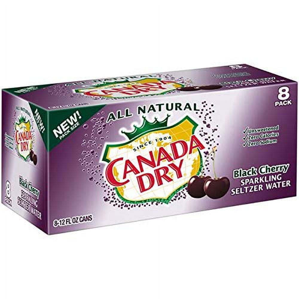 Canada Dry Zero Calories Black Cherry Sparkling Seltzer Water 8-12 fl ...