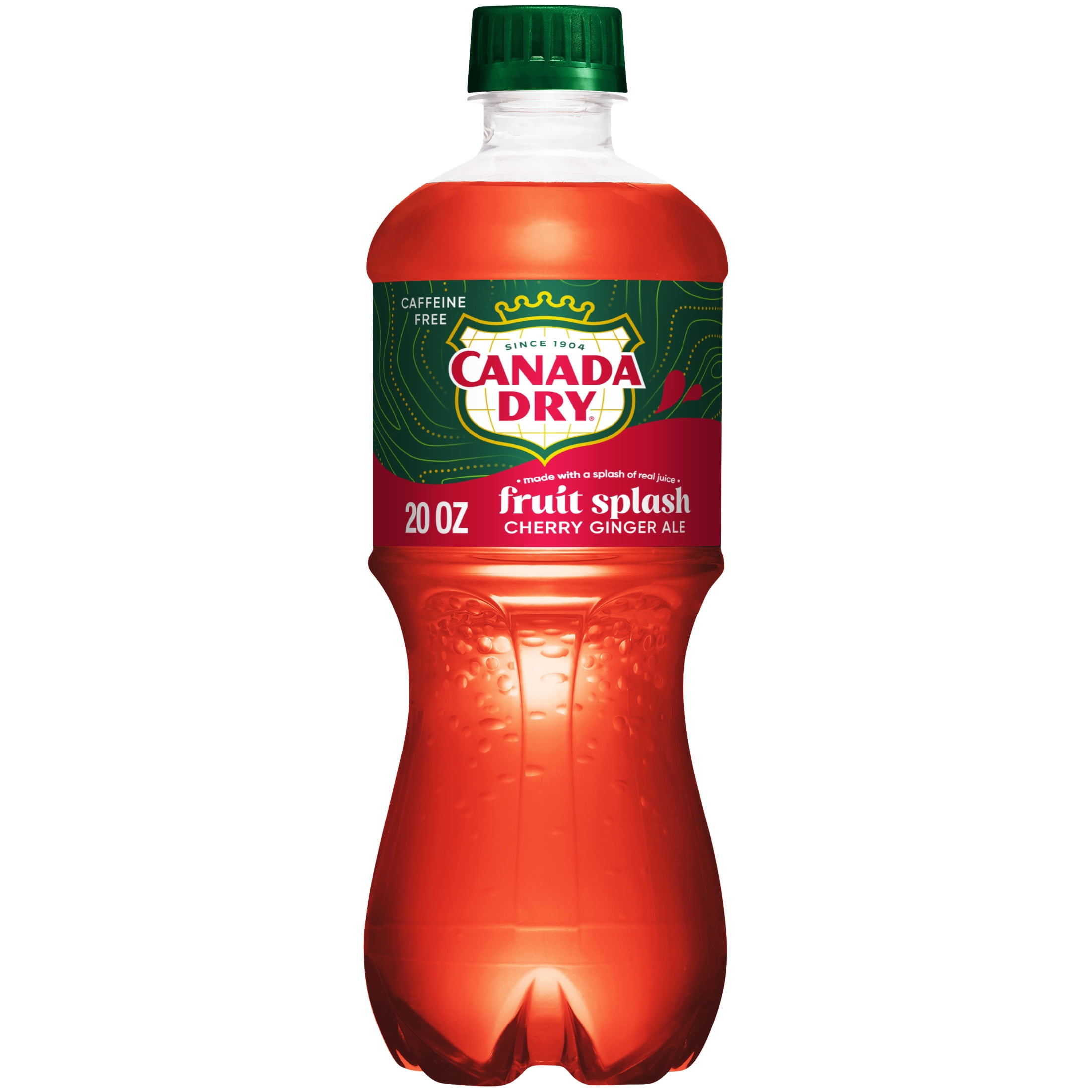 Canada Dry Caffeine Free Fruit Splash Cherry Ginger Ale Soda Pop, 20 fl ...