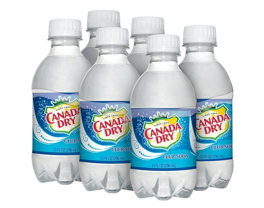 Canada Dry Club Soda, 10 fl oz, 24 bottles - Walmart Business Supplies