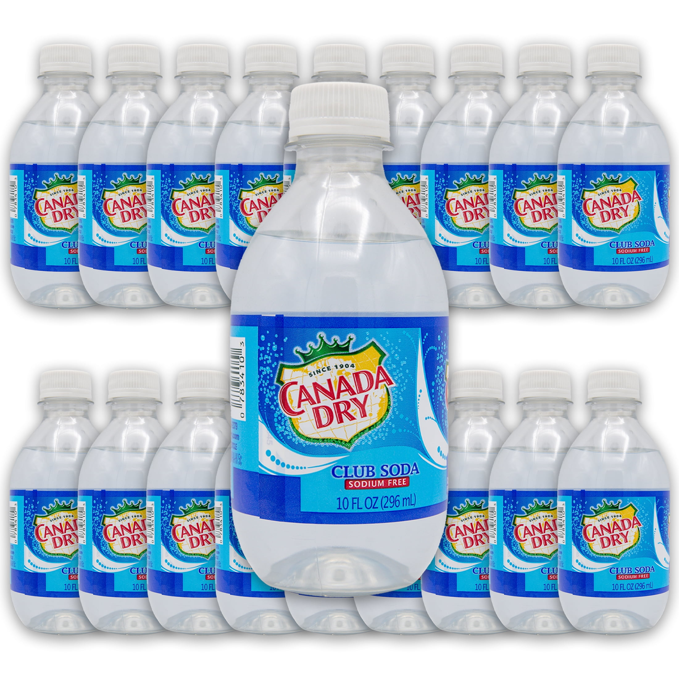 Canada Dry Club Soda, 10 fl oz Bottle, Pack of 18 - Walmart.com