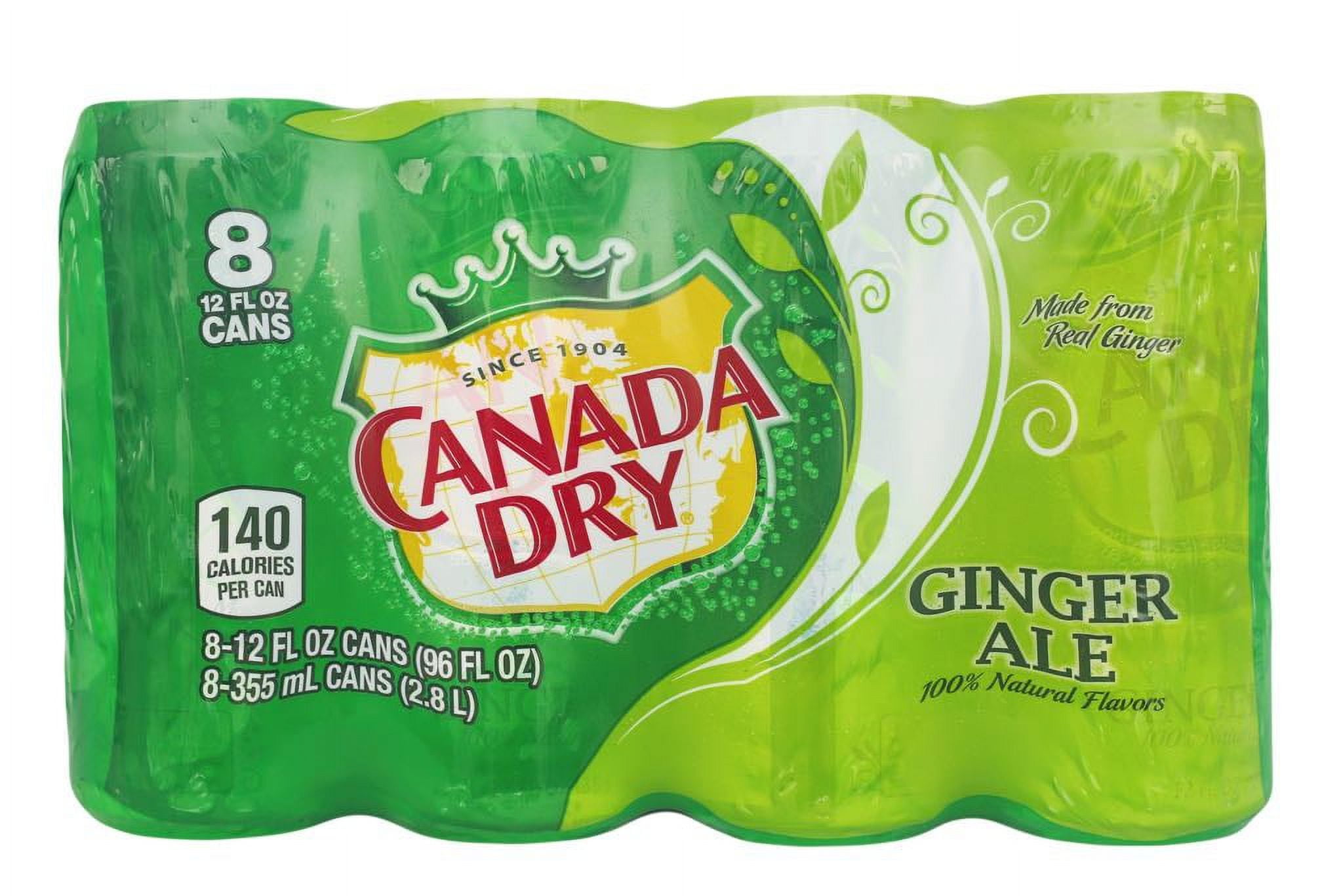 Canada Dry Ginger Ale Soda, 12 fl oz cans, 8 Pack - Walmart.com