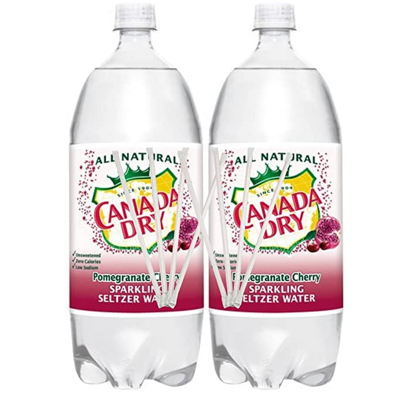 Canada Dry Pomegranate Cherry Sparkling Seltzer Water 2 Liter Bottle ...