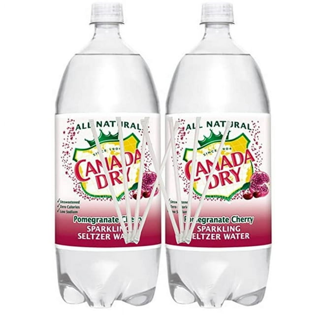 Canada Dry Pomegranate Cherry Sparkling Seltzer Water 2 Liter Bottle ...