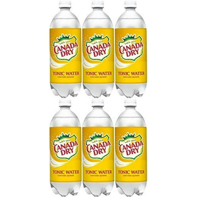 Canada Dry Tonic Water With Quinine, 1 Liter, 6 Bottles Tonic Water ...