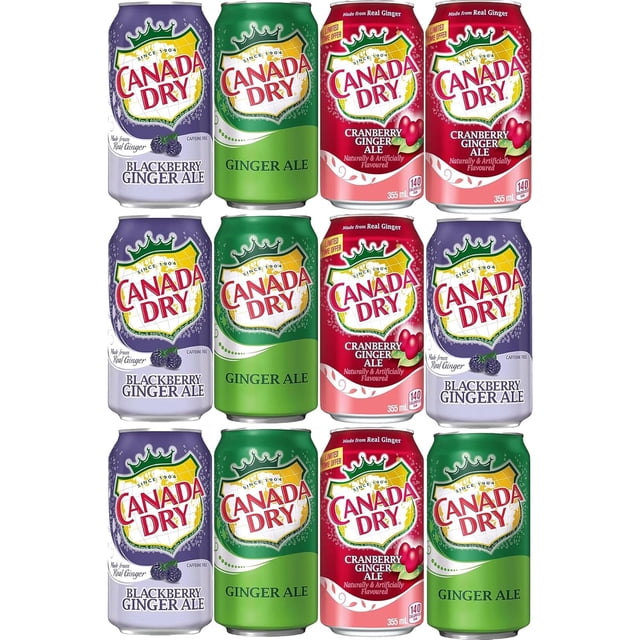Canada Dry Winter Variety Pack - 3 Flavors : Cranberry, Regular ...