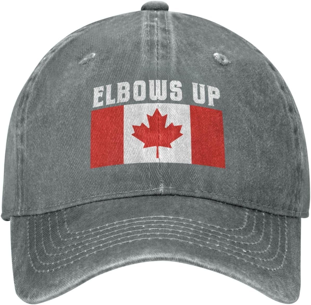 Canada Elbows Up Men Women Cotton Baseball Cap Black Cap Adjustable Dad ...