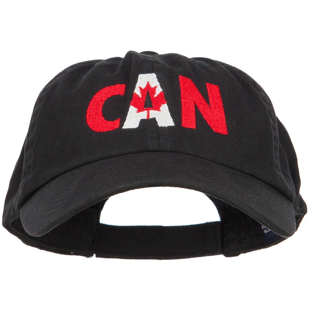 Canada Embroidered Low Profile Cap - Black OSFM - Walmart.com