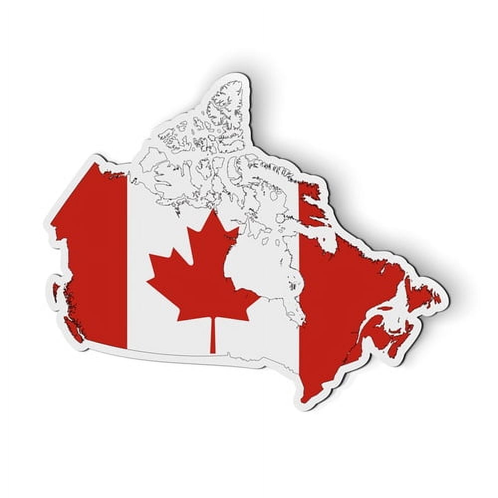 Canada Flag Canadian Country Shape - 5" Magnet for Car Locker ...