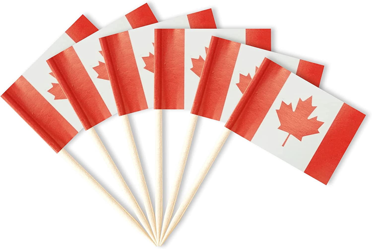 Canada Flag Canadian Miniature Toothpick Flags Decorations Small ...