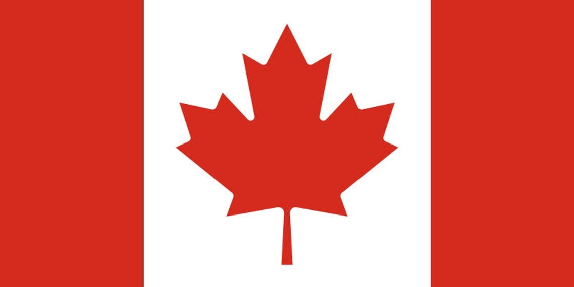 Canada Flag Decal Sticker - 6 inches wide - Walmart.com