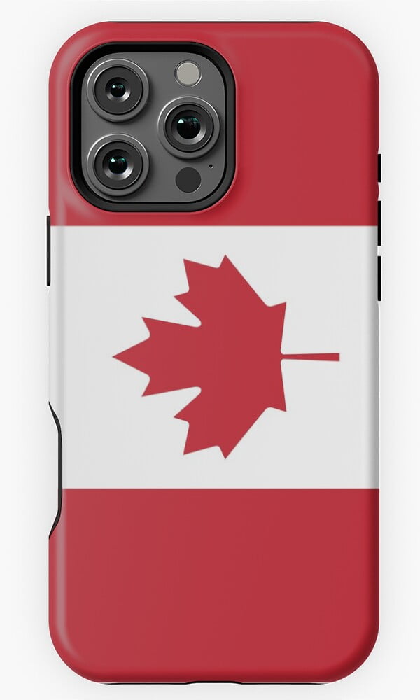 Canada Flag Maple Leaf Phone Case Compatible with iPhone 11 to 16 Pro ...