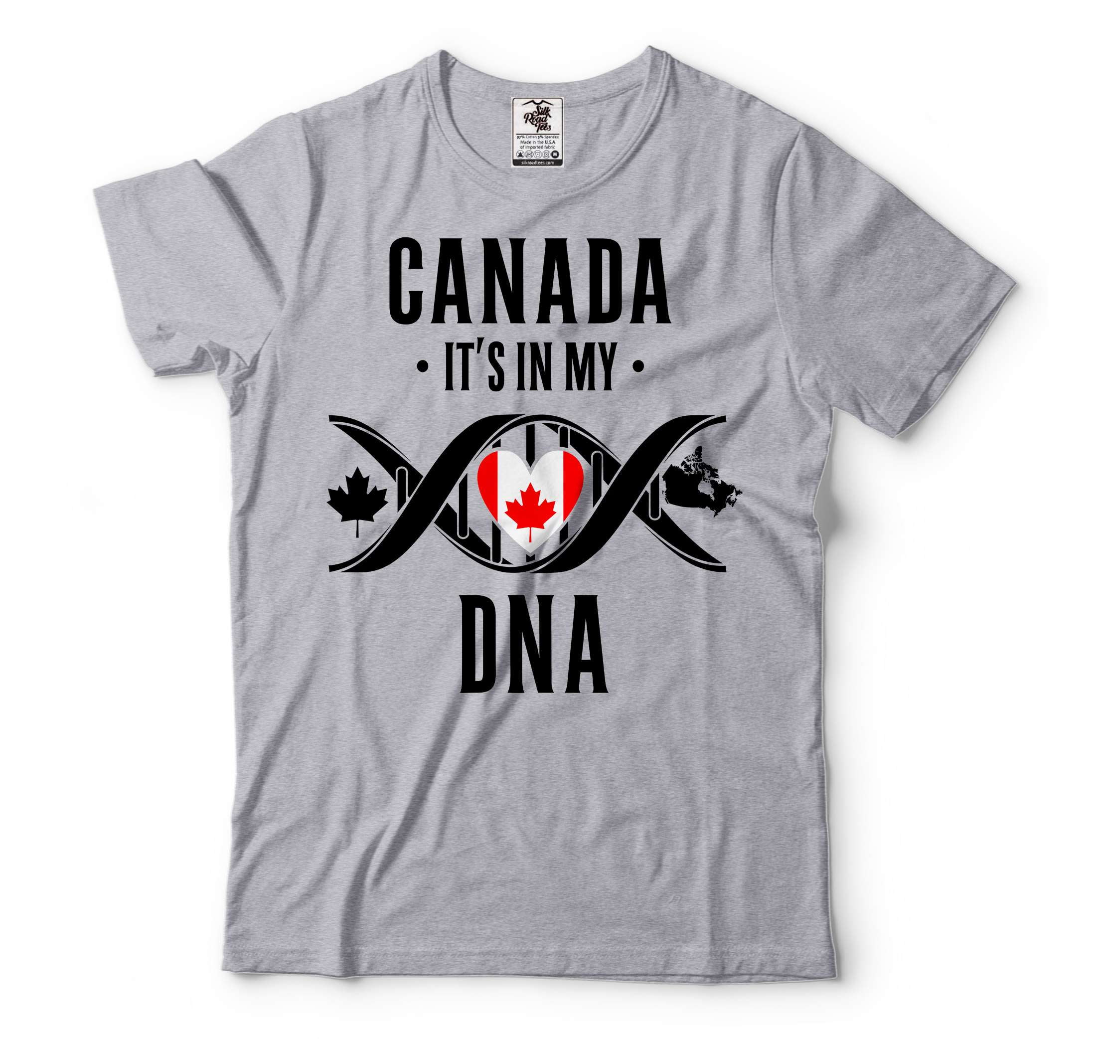 Canada Flag Shirt Canada Patriotic Gifts Canadian Dna Shirt It's In My ...