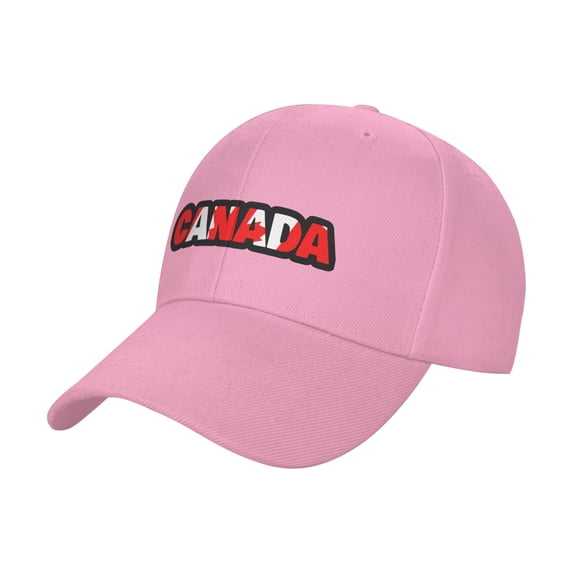 Canada Flag Text Logo Sandwich Cap Unisex Adjustable Adult Baseball ...