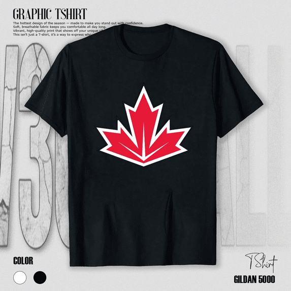 Canada Hockey National Team Fan Maple Leaf Pride Graphic Unisex T-Shirt ...