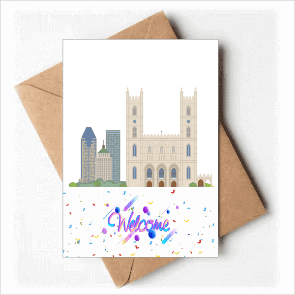 Canada Landmark and City Welcome Back Greeting Cards Envelopes Blank ...