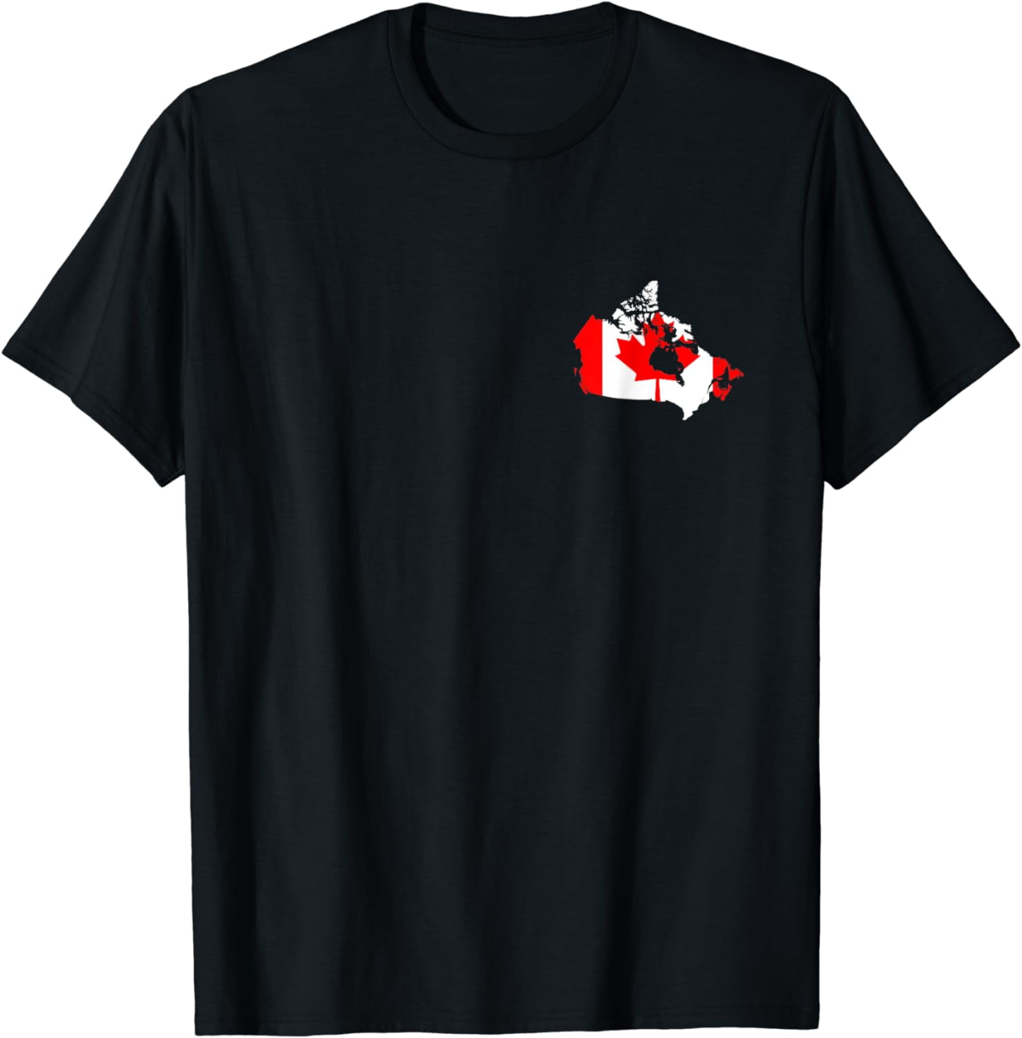 Canada Map and Flag Chest Logo - Canadian Souvenir T-Shirt - Walmart.com