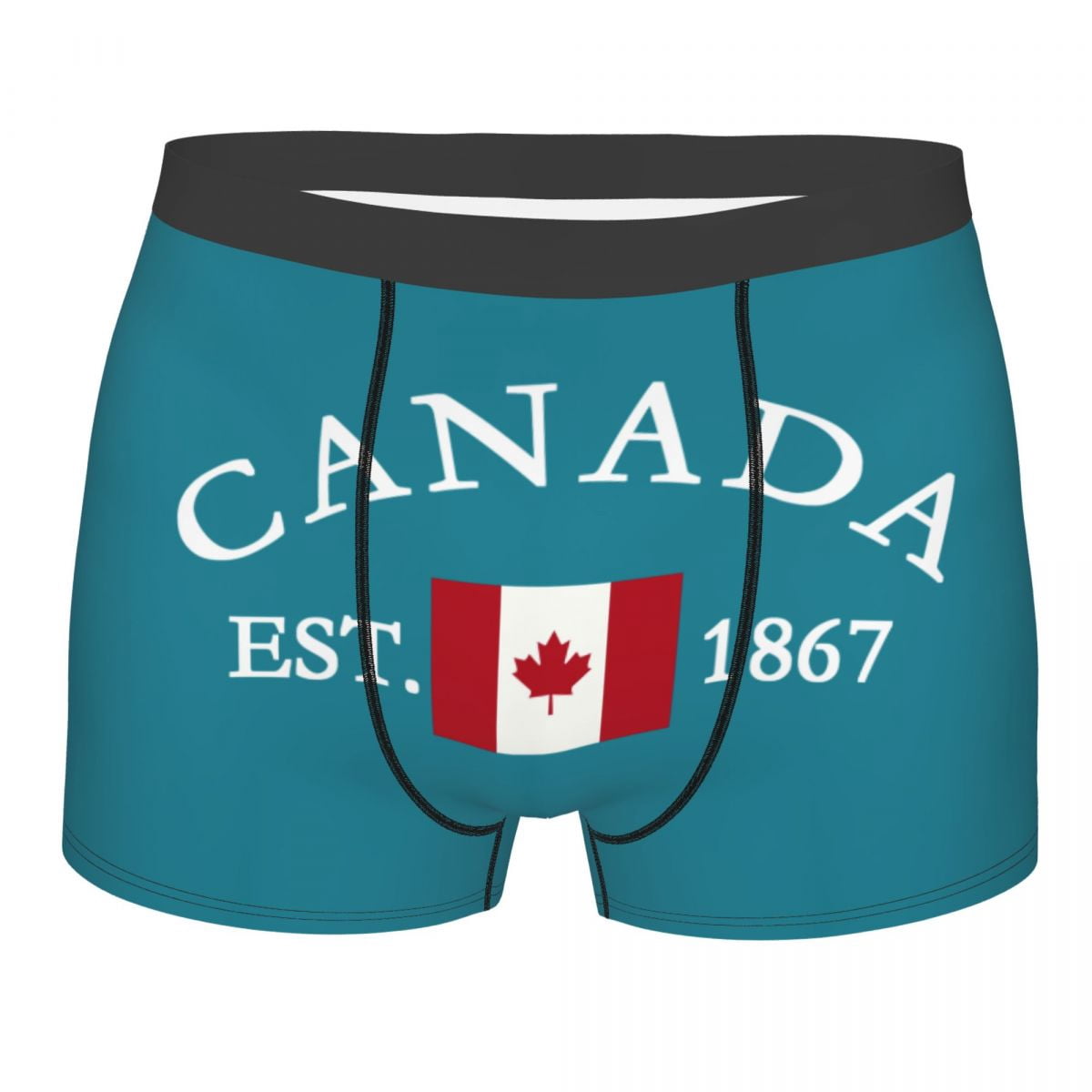 Canada Maple Leaf Canadian Flag Boxer Shorts For Men 3D Printed Male ...