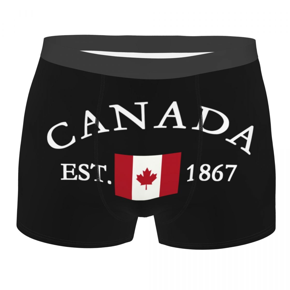 Canada Maple Leaf Canadian Flag Boxer Shorts For Men 3D Printed Male ...