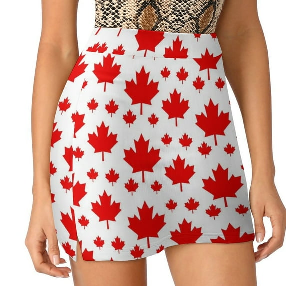 Canada Maple Leaf Flag Emblem Light Proof Trouser Skirt women's ...