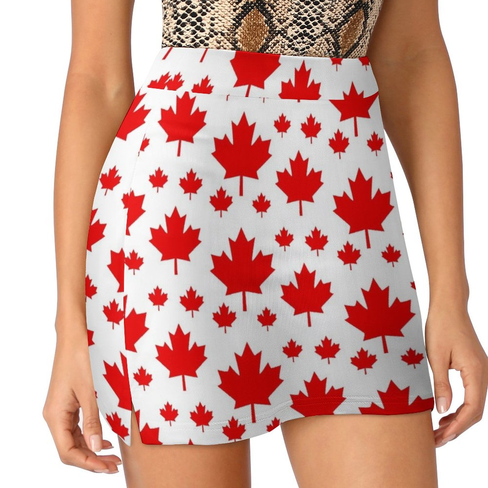 Canada Maple Leaf Flag Emblem Light Proof Trouser Skirt women's ...