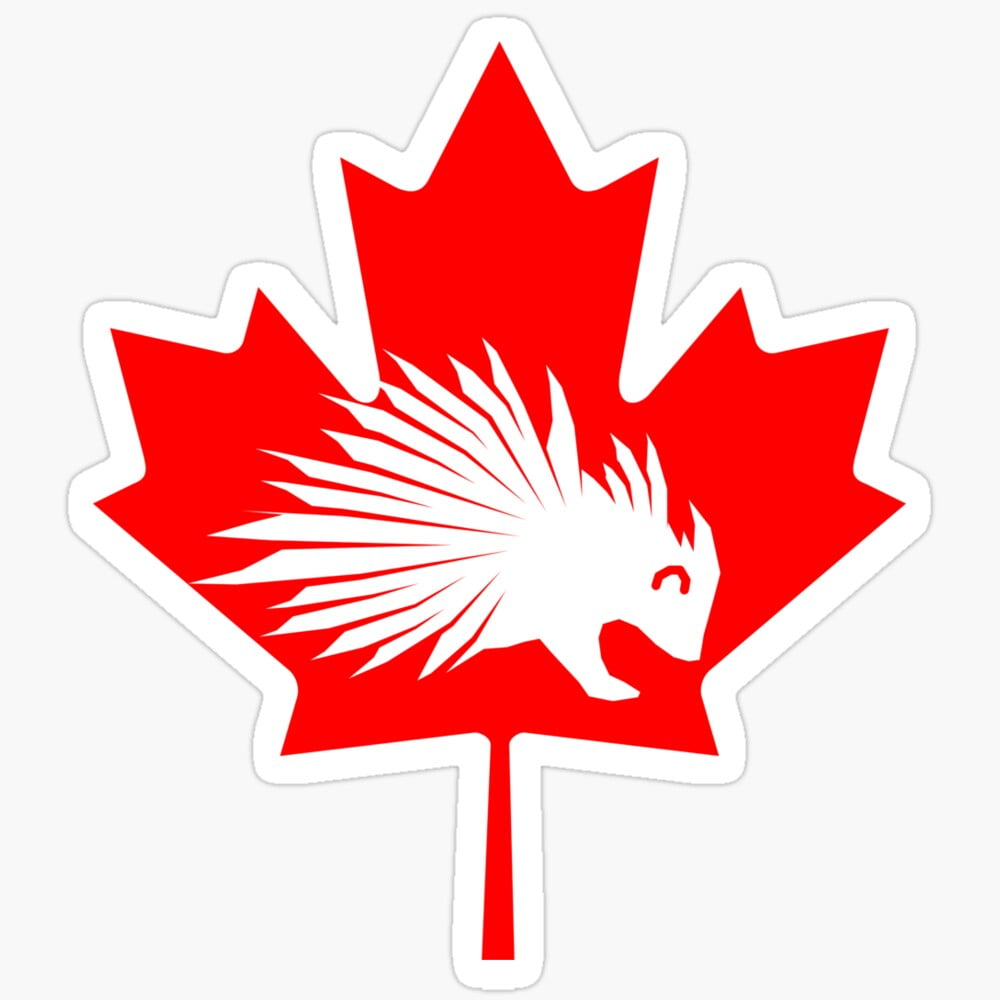 Canada Maple Leaf - Porcupine Ontario Sticker Phone Decal Water Bottle ...