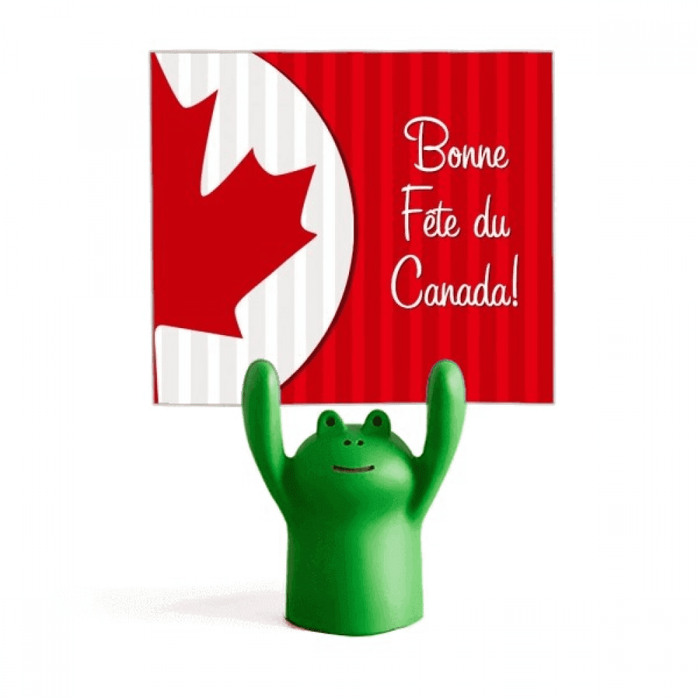 Canada Maple and Good Luck to Canada Memo Holder Cartoon Animal Frog ...