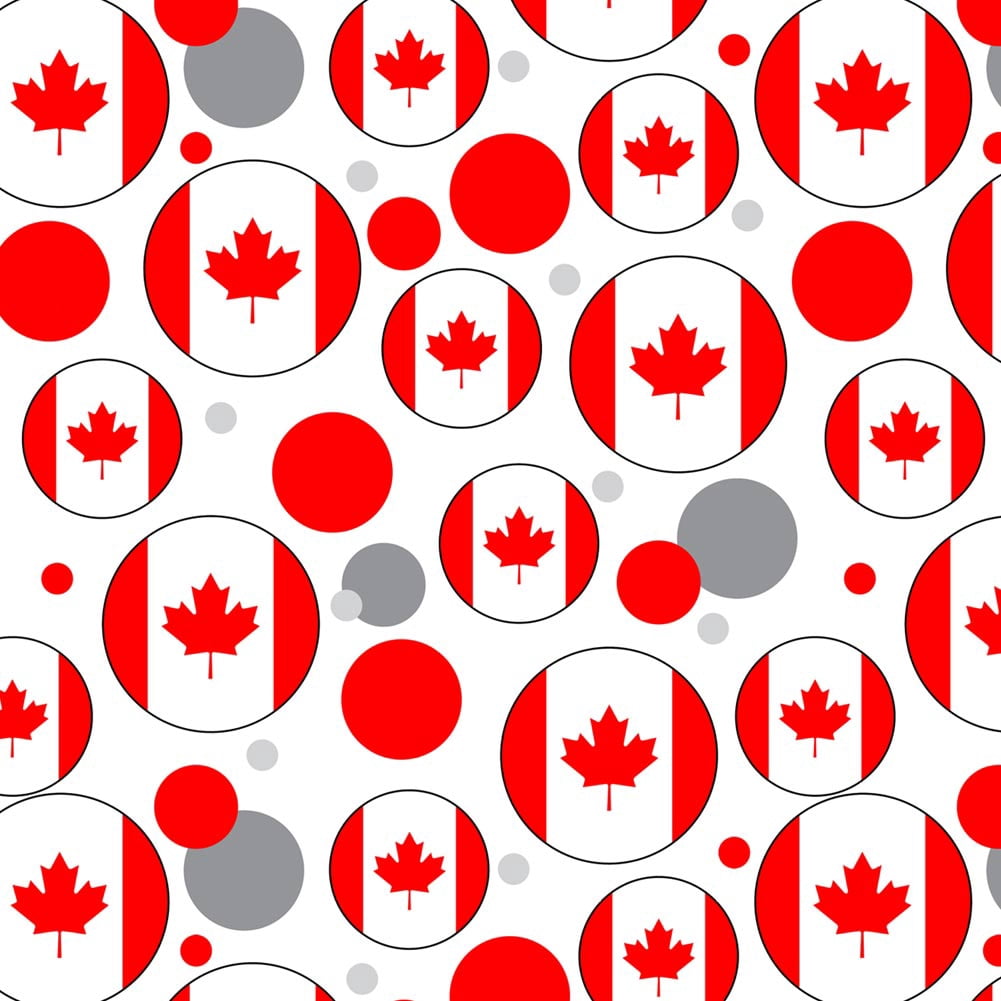 Canada National Country Flag Premium Gift Wrap Wrapping Paper Roll ...