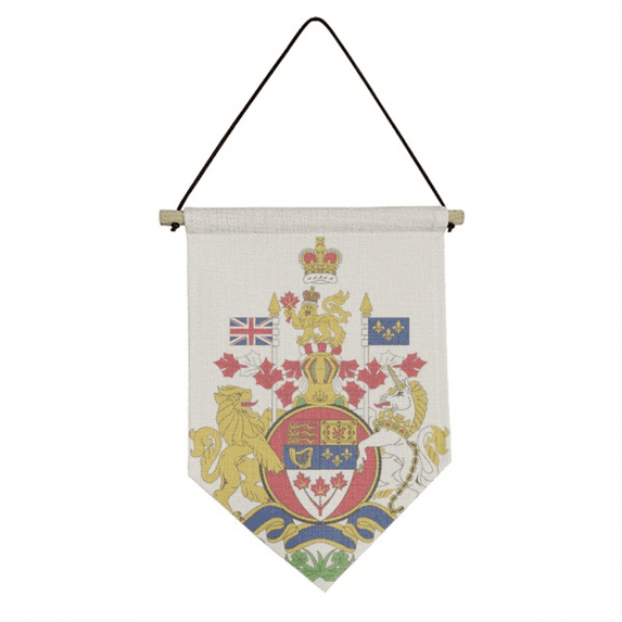 Canada National Emblem Country Canvas Flag Hanging Wall Art Decor ...