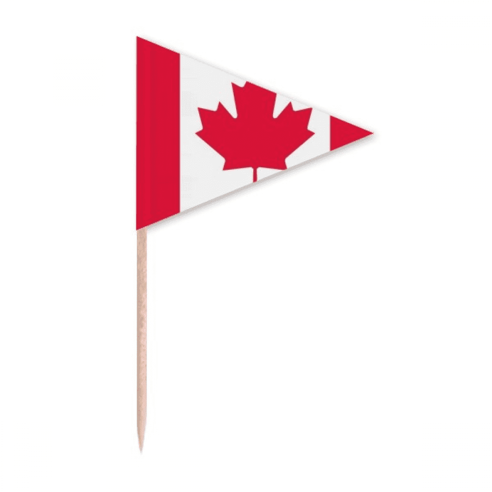 Canada National Flag North America Country Toothpick Triangle Cupcake ...