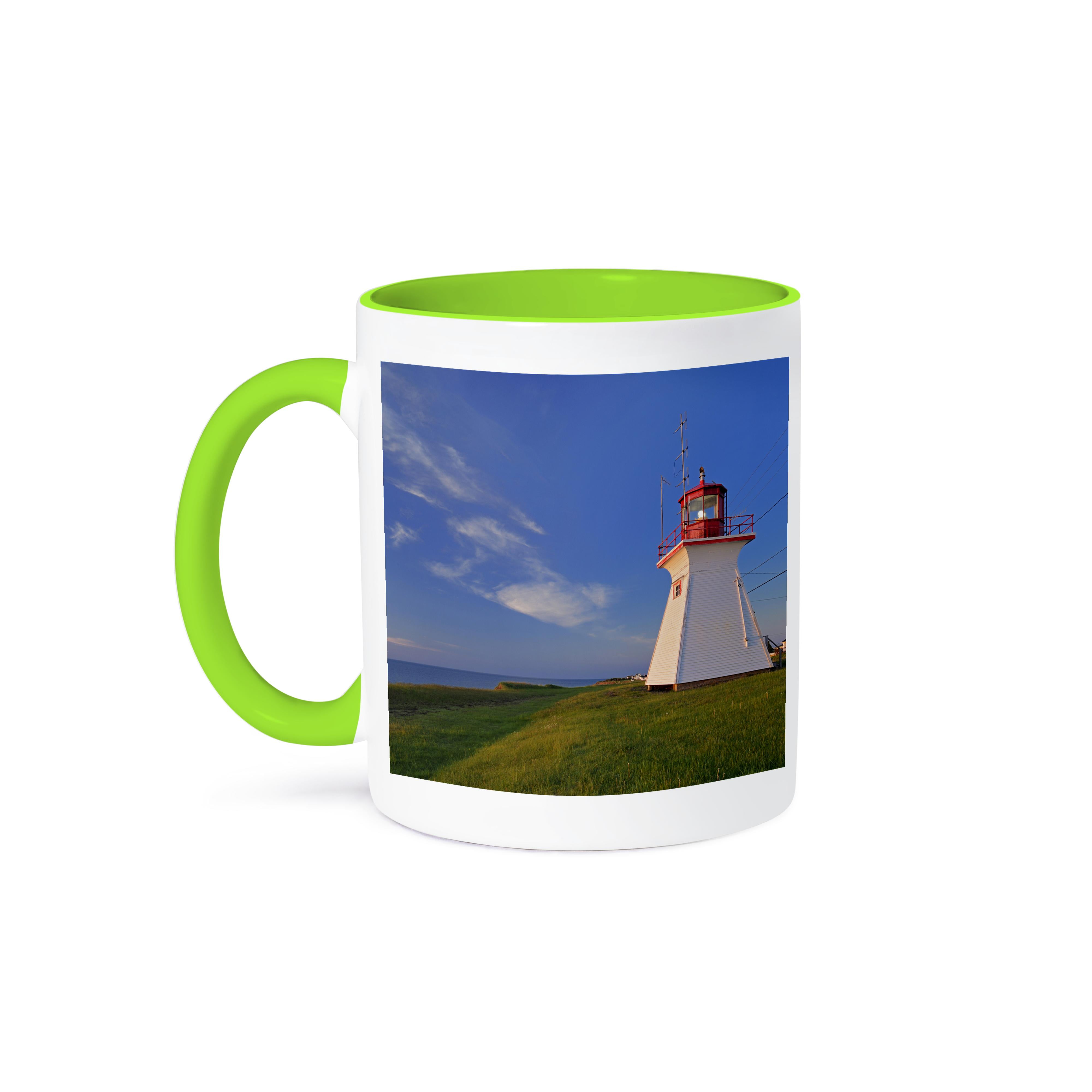 Canada, Nb, Cap Lumiere. Richibucto Head Lighthouse And Ocean., 15oz ...