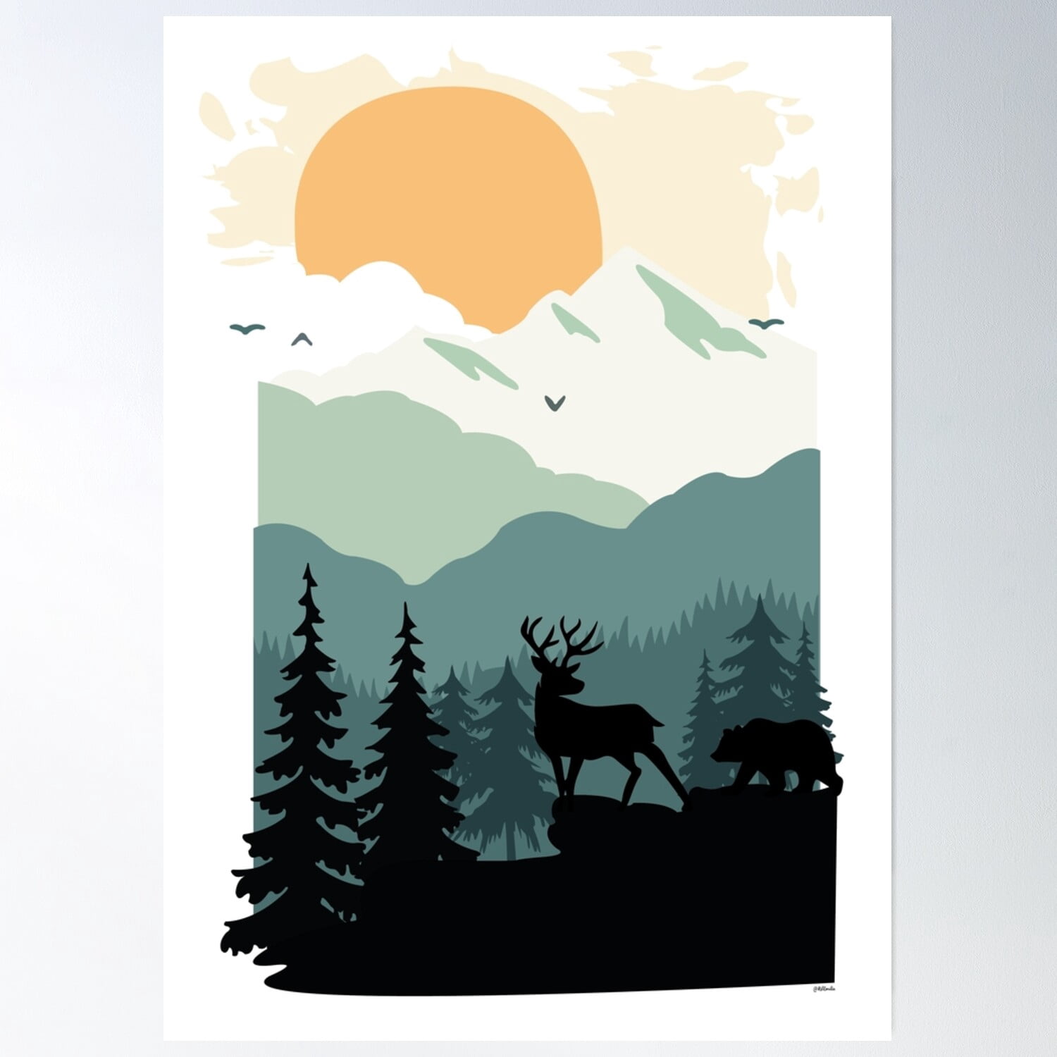 Canada Poster Wall Art, Modern Wall Decor, 8x12 UNFRAMED - Walmart.com