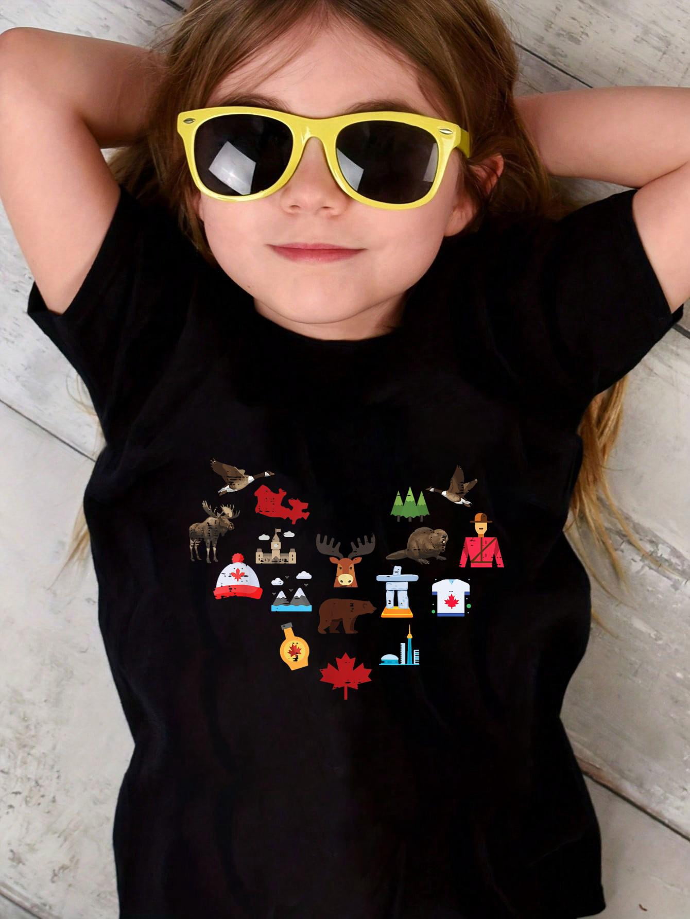 Canada Symbol Icon Maple Leaf Moose Canadian Men Women Kids T-Shirt ...