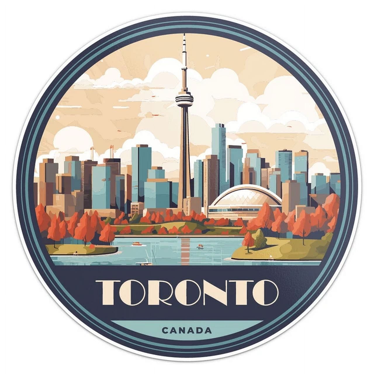 Canada Toronto City Sticker Phone Decal Water Bottle Stickers Car ...
