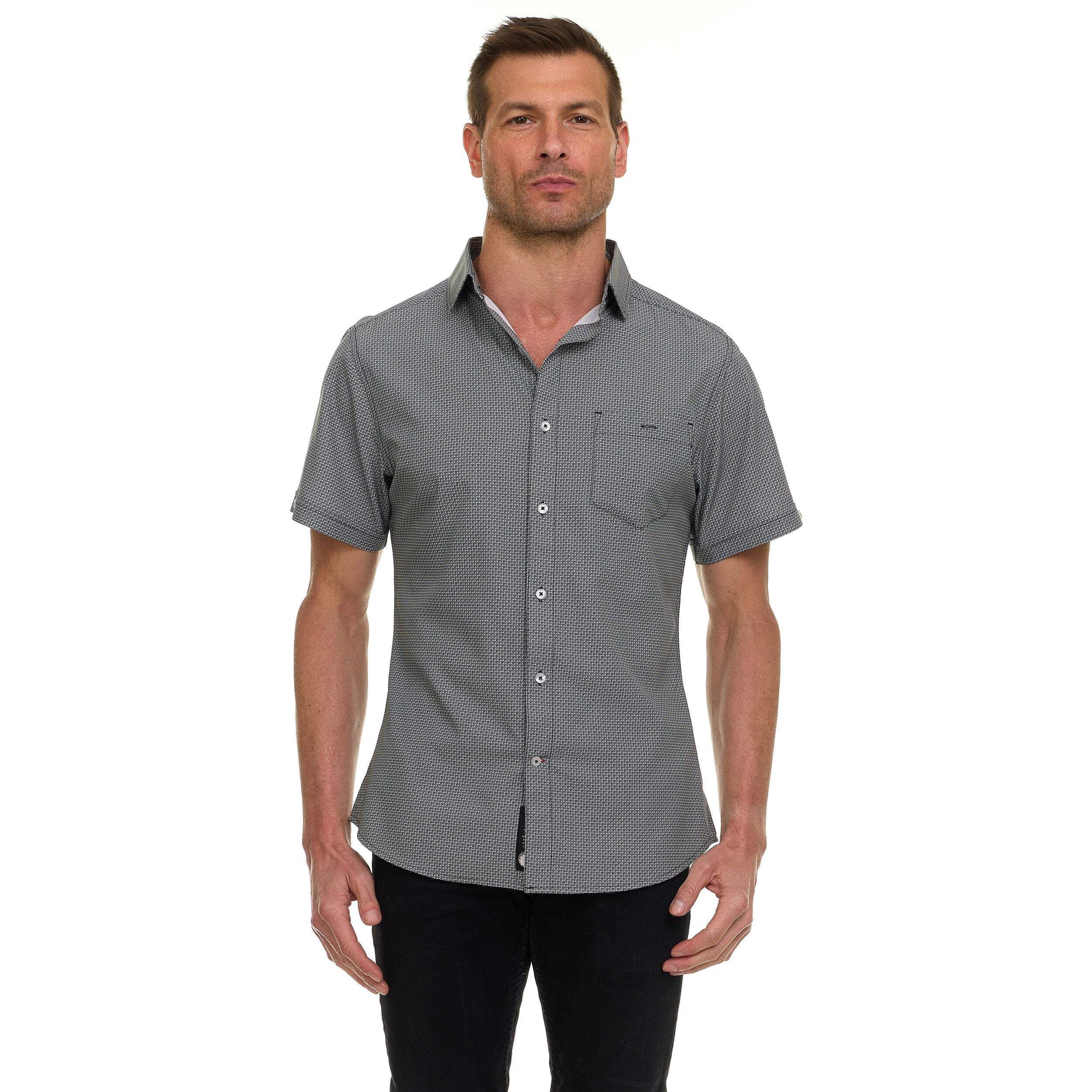 Canada Weather Gear Men’s Short Sleeve Button-Up Shirt – Casual Slim ...