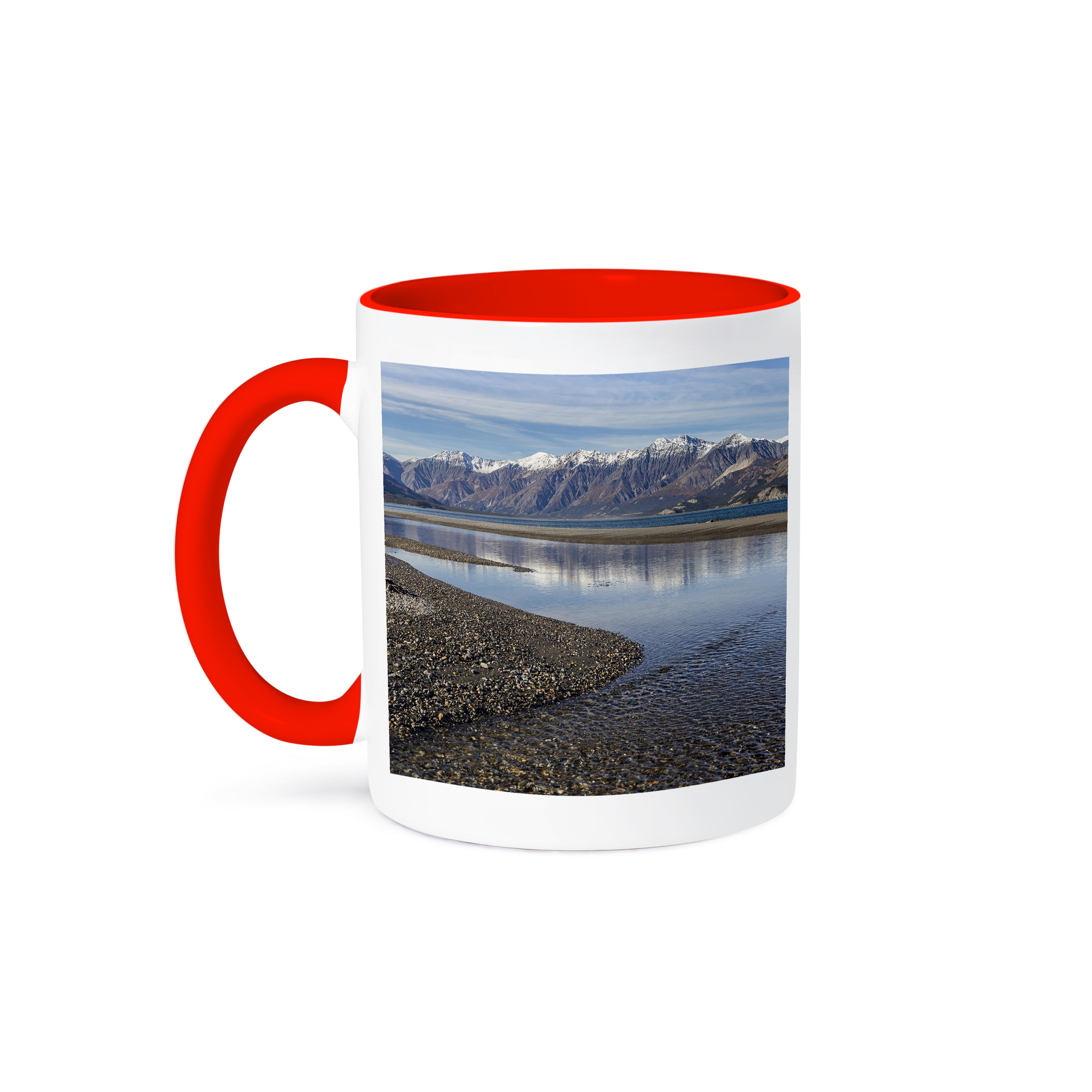 3drose, Canada, Yukon Territory. St. Elias Range and Kluane Lake., 15oz ...