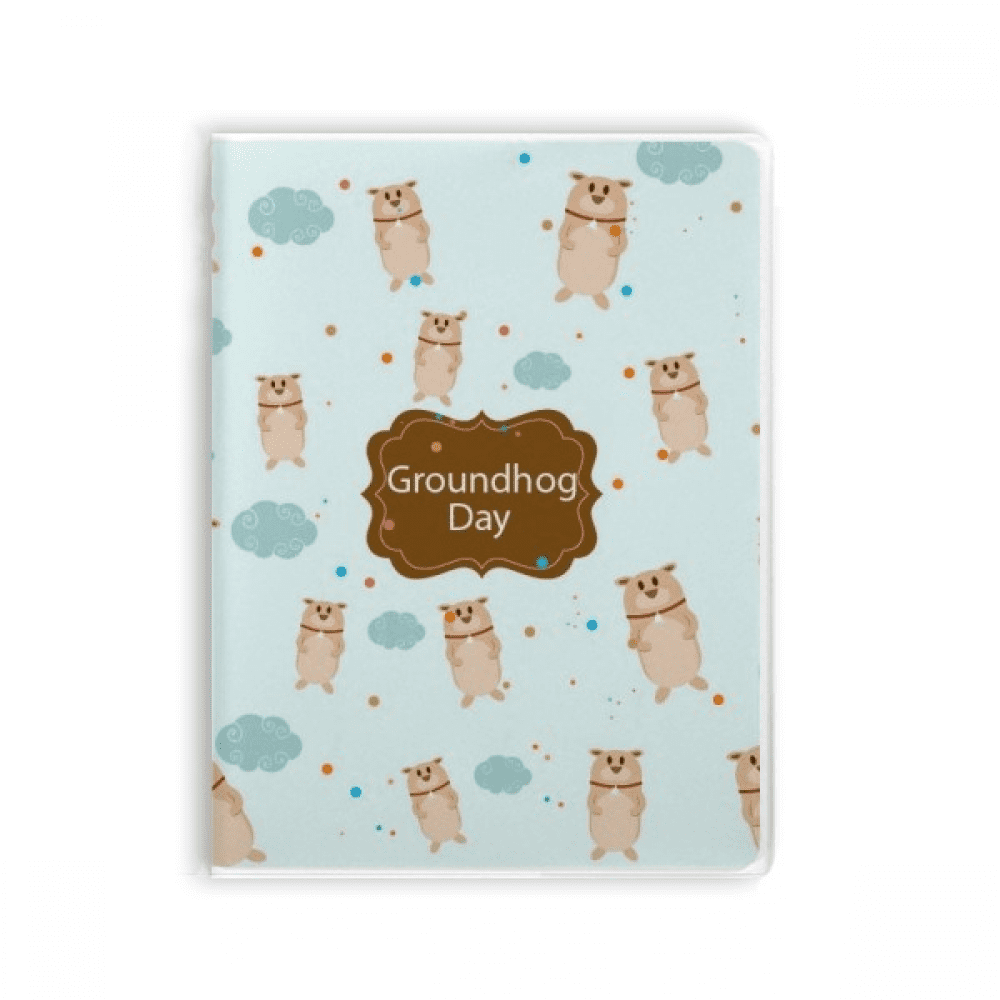 Canada and US Flavor Groundhog Day Notebook Gum Cover Diary Soft Cover ...