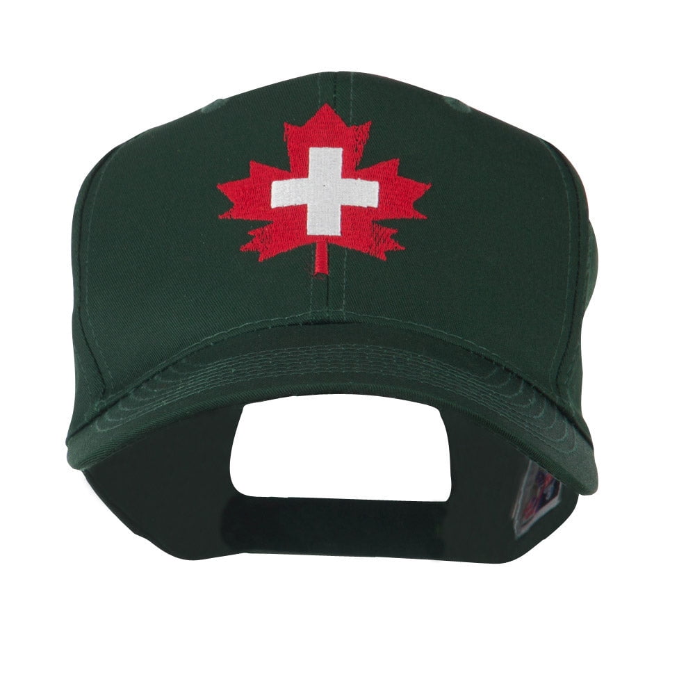 Canada's EMT Medical Maple Leaf Embroidered Cap - Green OSFM - Walmart.com